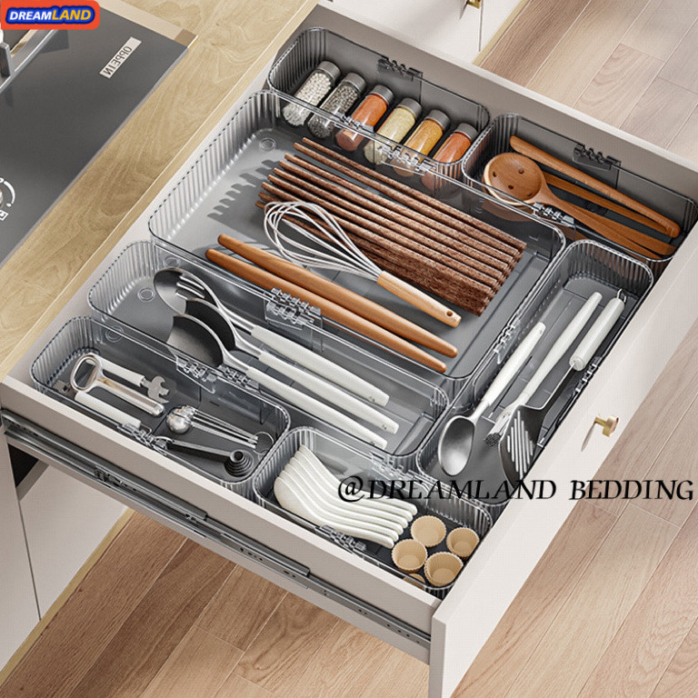 Adjustable Cutlery Drawer Organizer Household Kitchen Supplies ...