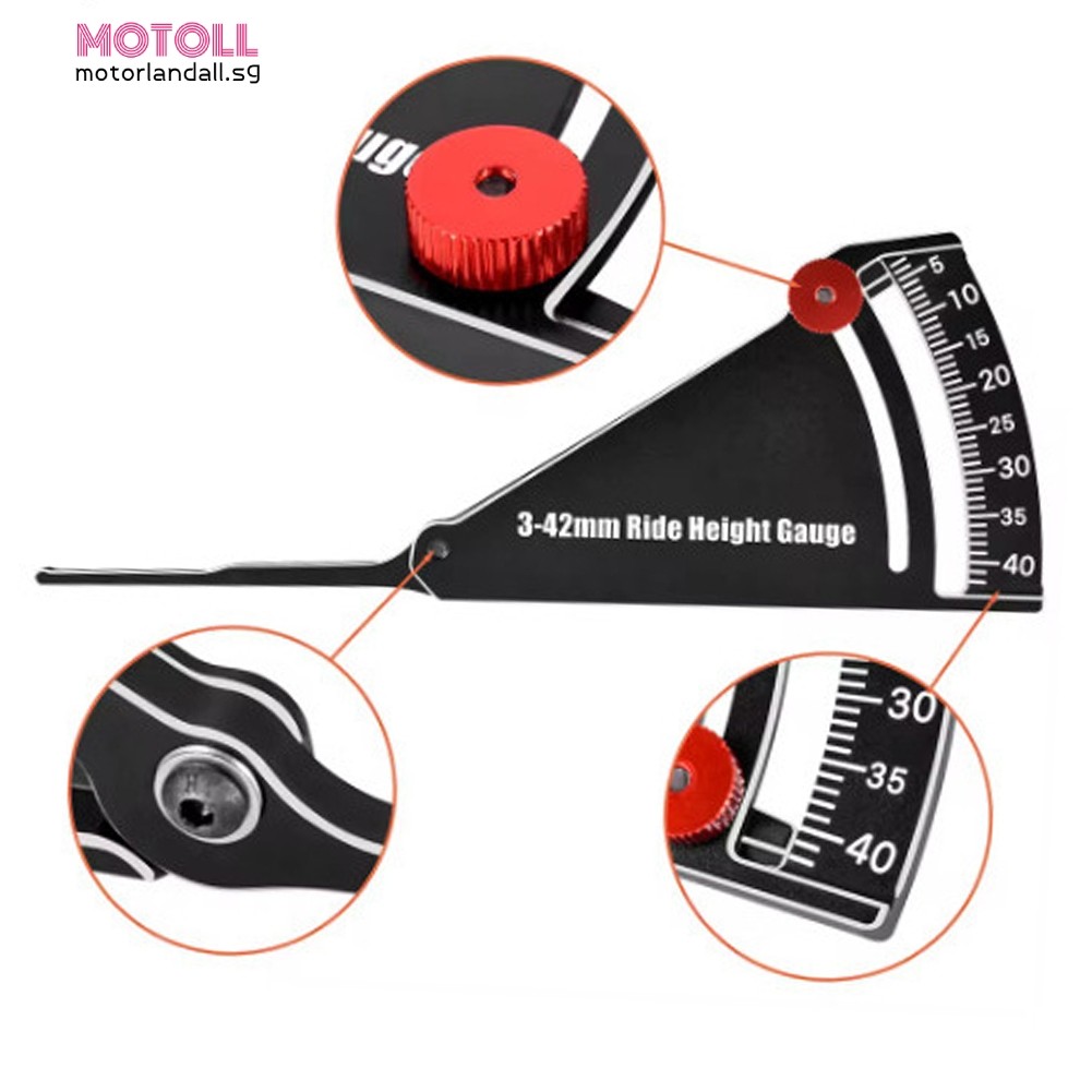 [MOTOLL] Aluminum Height Gauge RC Car Height Wheel Rim Camber 3-42MM ...