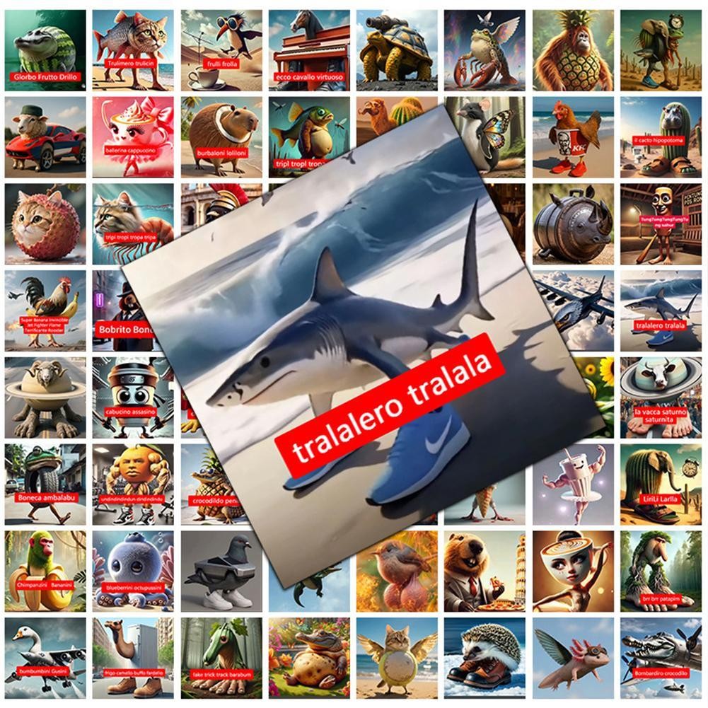 Tung Tung Tung Sahur Sticker Set Of 72pcs Stickers Anomali Stickers ...