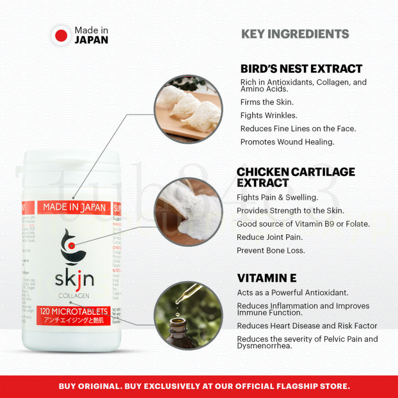【Buy 3 Free 1 】skjn collagen microtablets 120s Duma bottle, made in ...