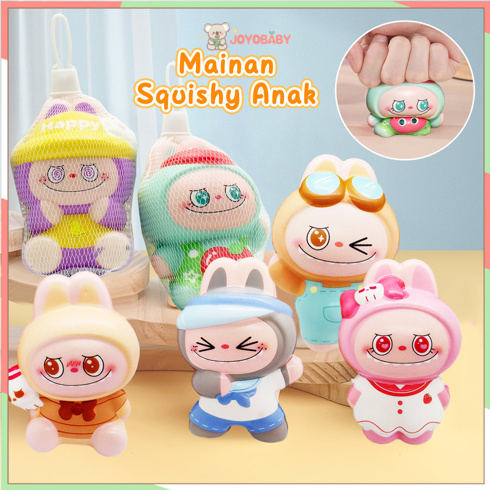 Joyobaby LABUBU Squeeze Toy Cute Squishy LABUBU Soft Slow Rebound ...