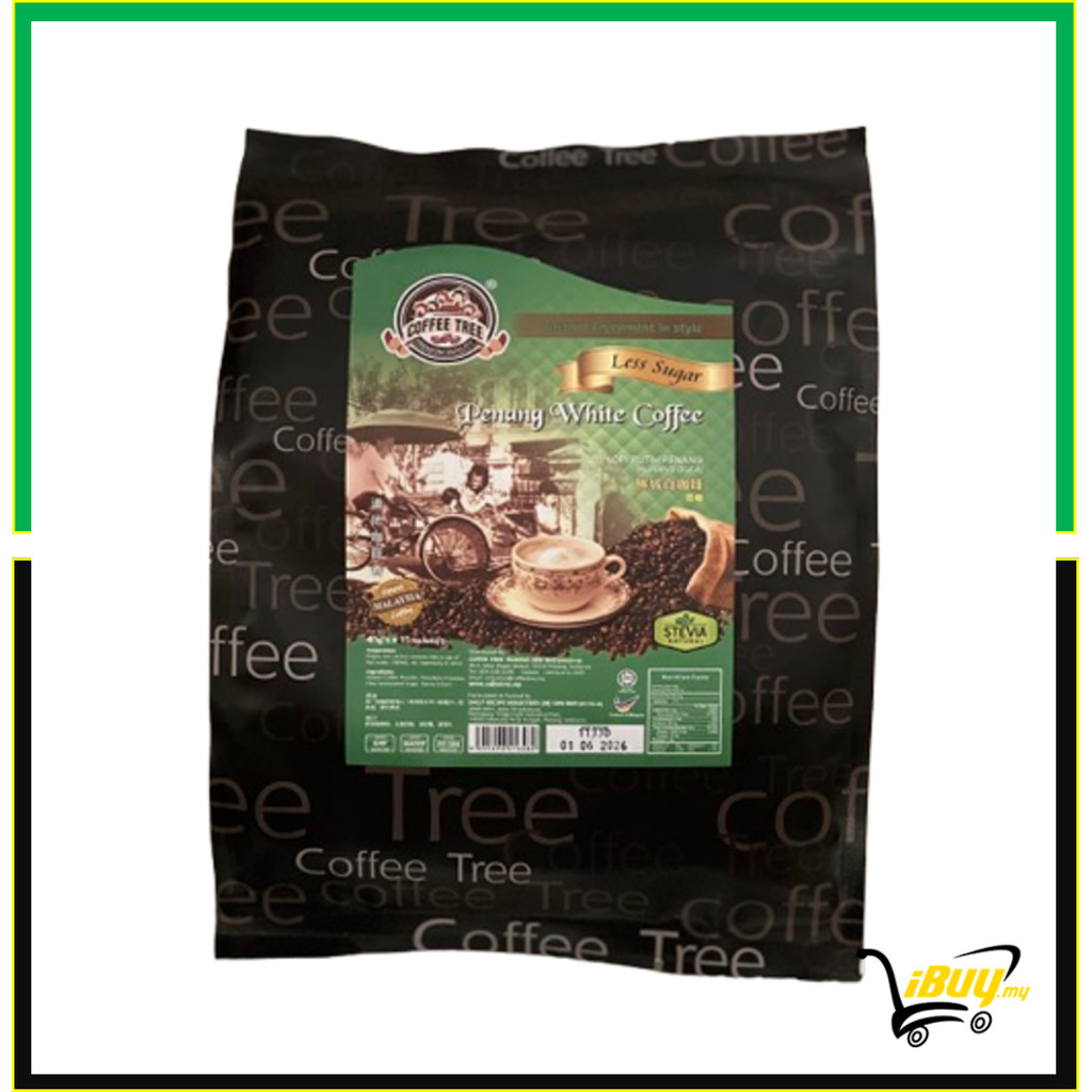 Coffee Tree Premium Less Sugar Penang White Coffee (40g x 15's) PM35 ...