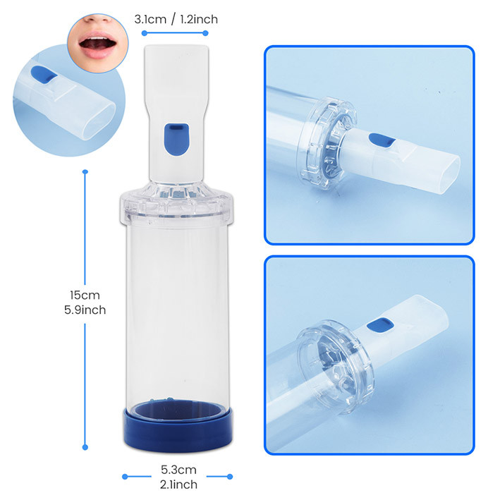 JBMBH CHandheld Asthma Spacer Pediatric Asthma Inhaler Spacer for Kids ...