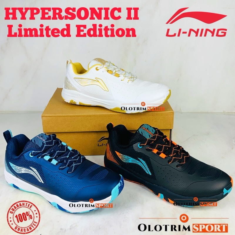 Lining HYPERSONIC II 2 LTD LIMITED EDITION Badminton Shoes 100% ...