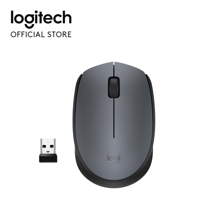 Logitech M170 Wireless Mouse, 2.4 GHz with USB Nano Receiver, Optical ...