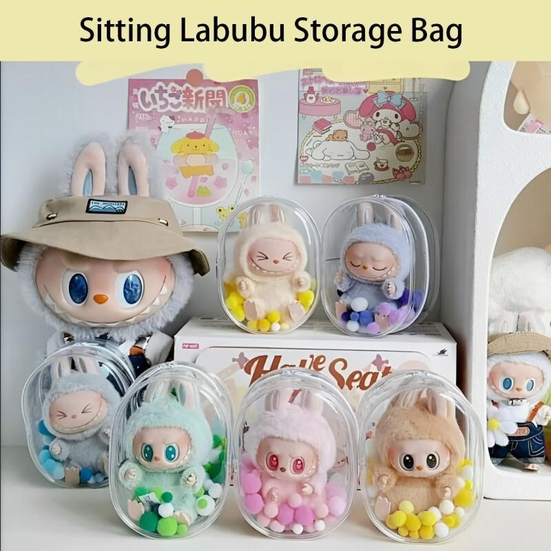 Labubu V3/V2/V1 Outdoor Transparent Protective Bag 15/17cm Labubu ...