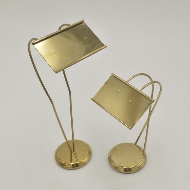 Stainless Steel Meal Card Holder Menu Decca Stand Dishes Display Card ...