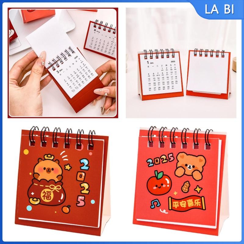 [Wishshopeehhh] 2025 Standing Desk Calendar Standing Flip Calendar for ...