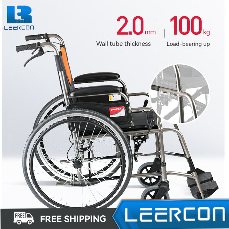 Wheelchair Foldable Lightweight 6.2kg Pushchair For Push & Self ...