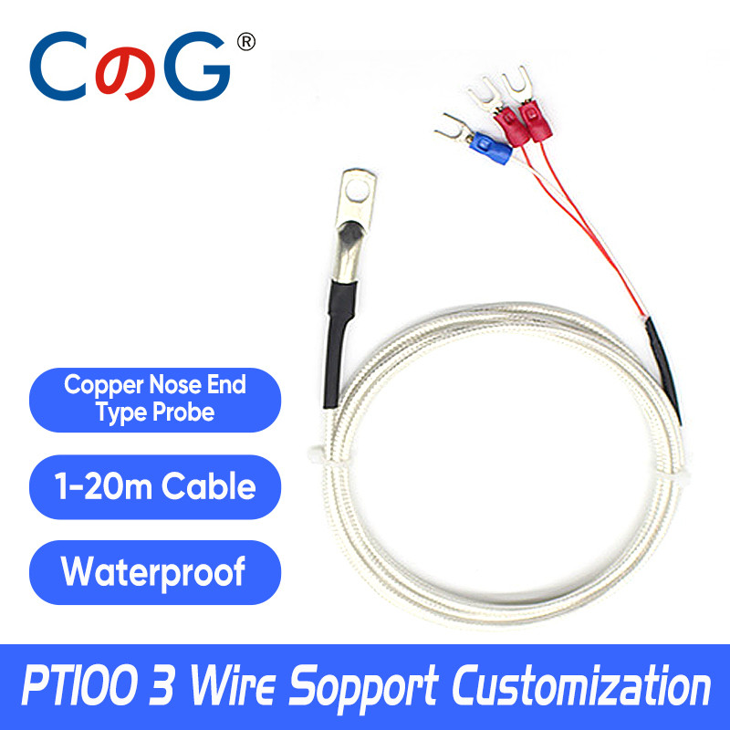CG PT100 Copper Nose End Type Probe RTD Temperature Sensor Thermocouple ...