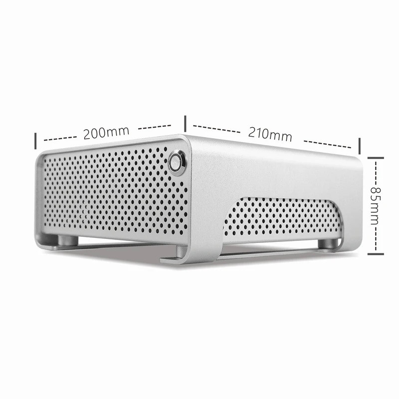 METALFISH MetalGear Plus Aluminum Mini HTPC Case Mini ITX Cases ...