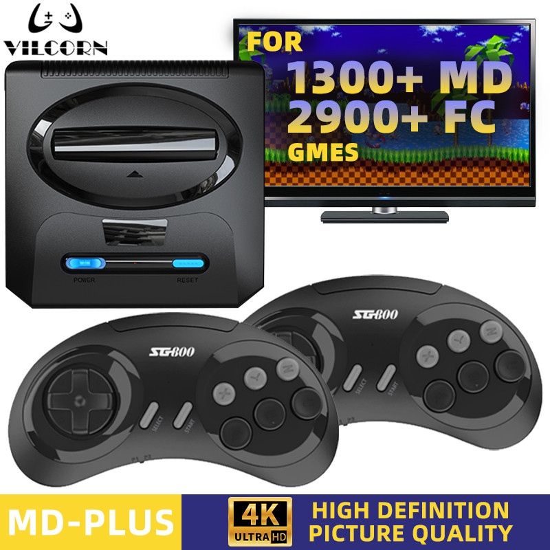 Retro Video Game Console With Wireless Connection For Sega Mega Drive ...