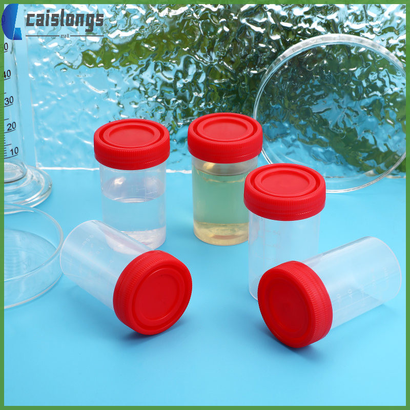 📦 Medical Specimen Pot Graduated Small Specimen Pots Cups with Lid for ...