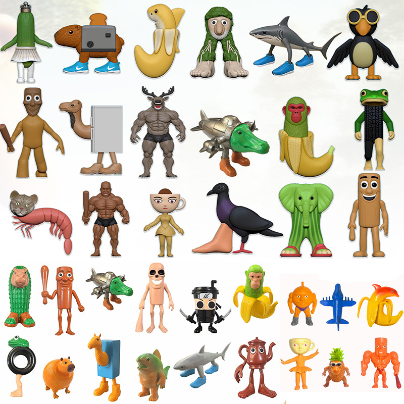 Set Toys Hot Bombardiro crocodilo Lirili larlla 18 Pieces/set Tung Tung ...