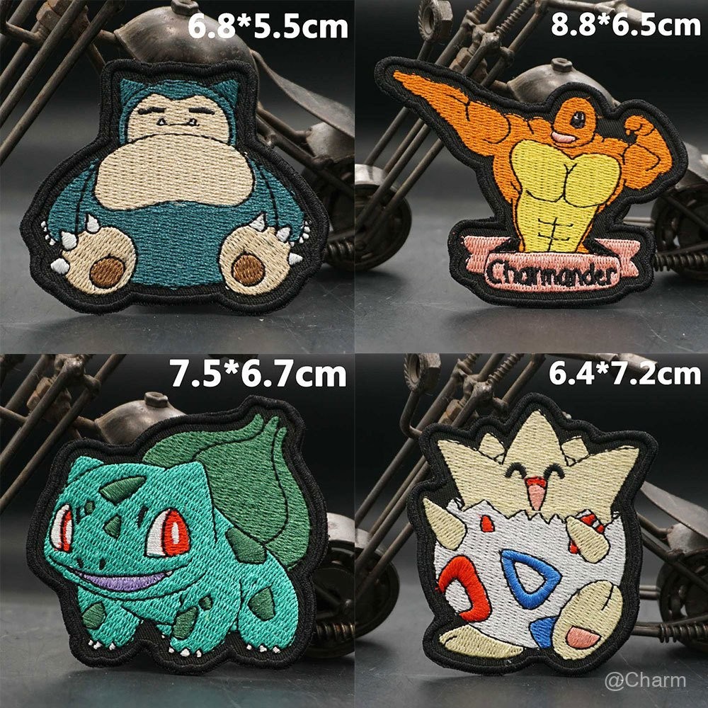 Limited time discountCreative Cartoon Embroidery Pokemon Series Cute ...