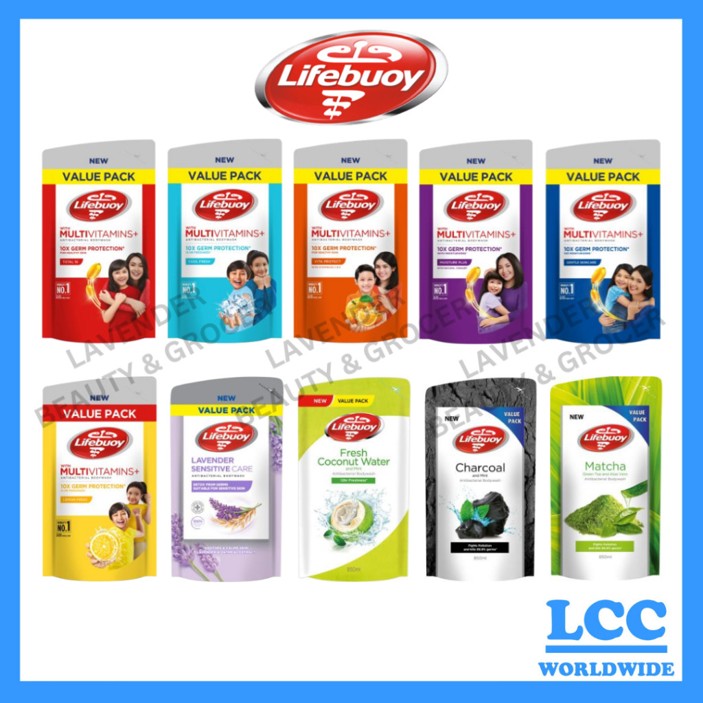 Lifebuoy Antibacterial Body Wash | Shower Gel 850ml (Refill) | Shopee ...