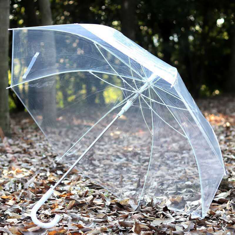 Strong Wind Resistant Extra Large Pure Transparent Umbrella Automatic ...
