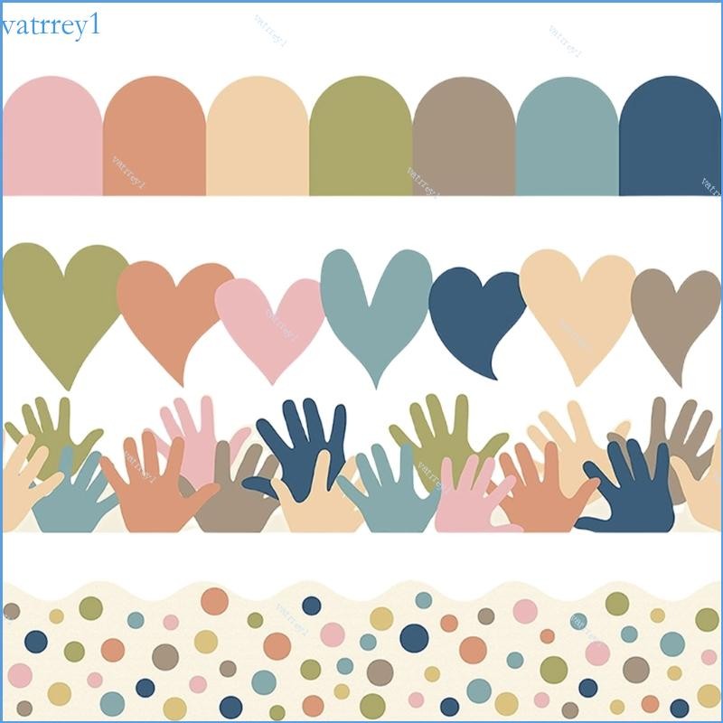 VAT1 80Pcs Borders Trim Wall Decals Sticker for School Party Bulletin ...