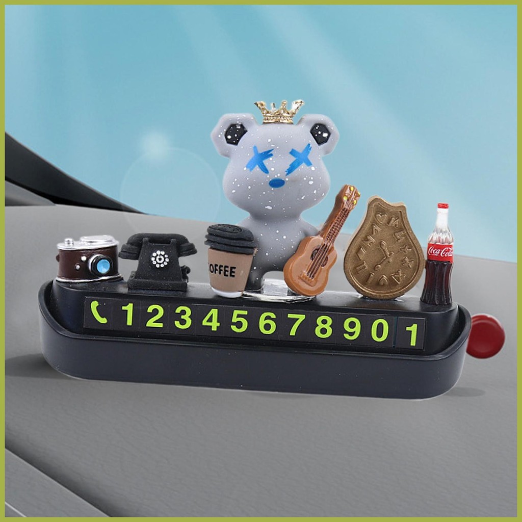 Car Parking Number Plate Dashboard Parking Sign Telephone Number Card ...