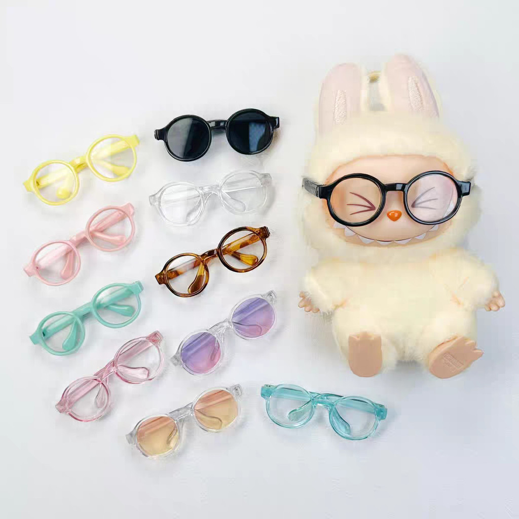 【Labubu Glasses】For 15cm Labubu Stylish Accessories Transparent Candy ...
