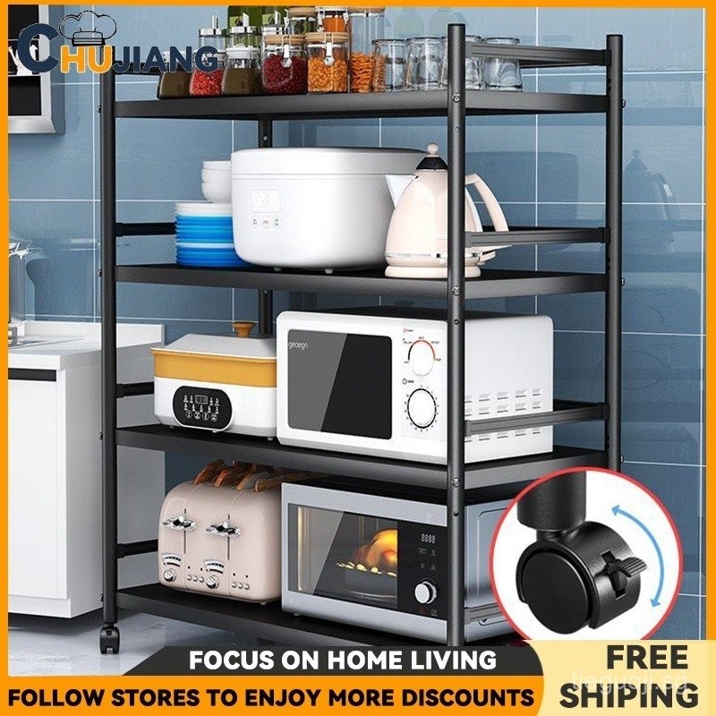 Kitchen Rack Kitchen Storage Rack Kitchen Shelf With Wheels Stainless ...