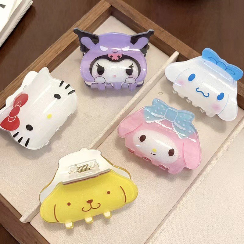 Sanrio Aesthetic Cartoon Character Hair Clips Premium Korean Hair Clips ...