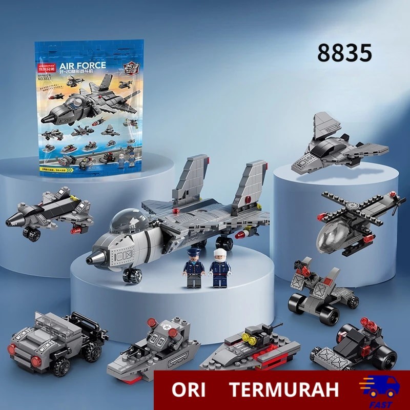 Lele BROTHER Lego Fighter Jet Plane Toy 510 Blocks - 8835 | Shopee ...