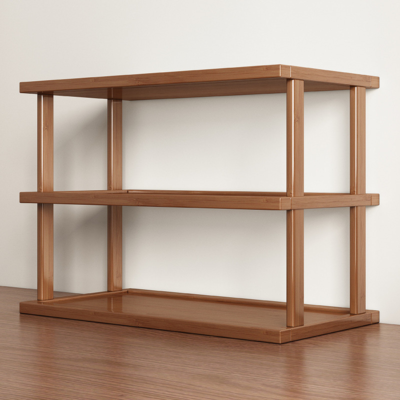 [48H Shipping] Small Shelf Multi-Layer Wooden Shelf Table Tops Storage ...