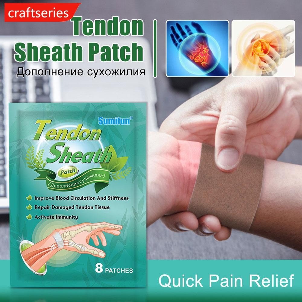 CRAFTSERIES 8pcs/bag Tendon Sheath Patch Wrist Joint Care Patch Muscle ...
