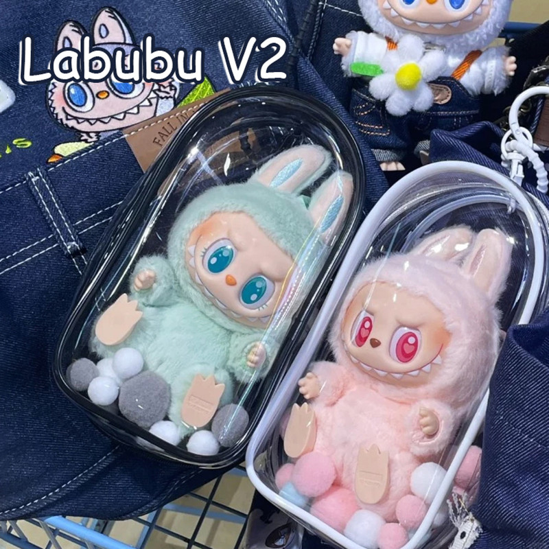 Labubu V3/V2/V1 Outdoor Transparent Protective Bag 15/17cm Labubu ...