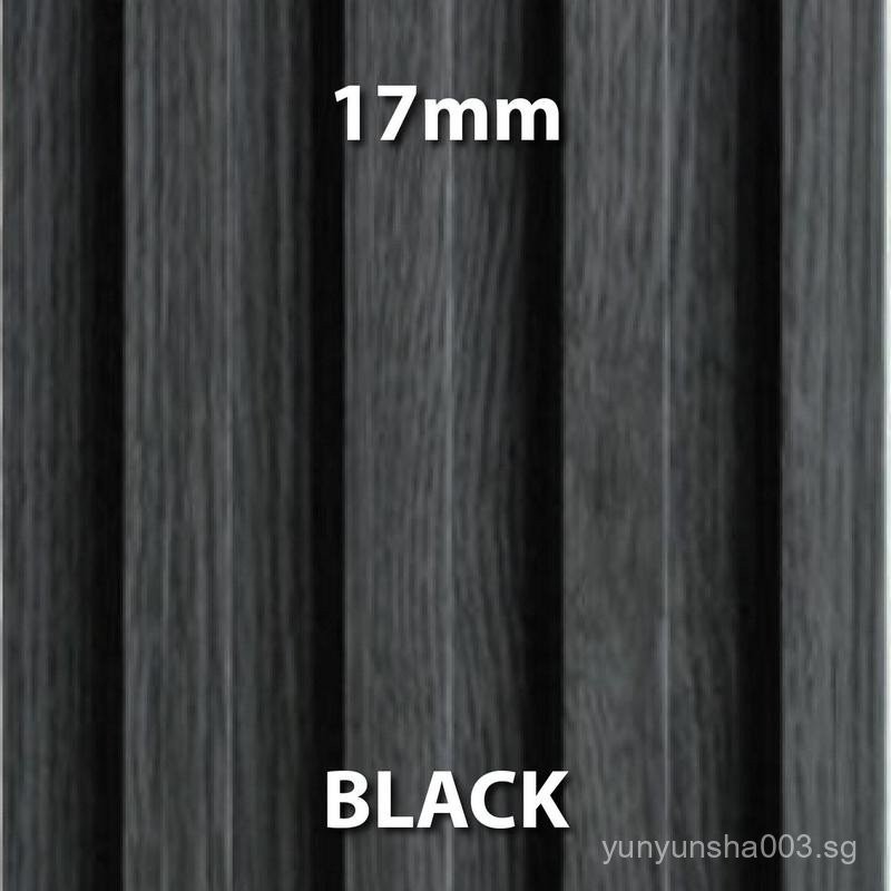 (Live)17mm Fluted Wall Panel Wainscoting WPC Wood Strips Design Wall ...