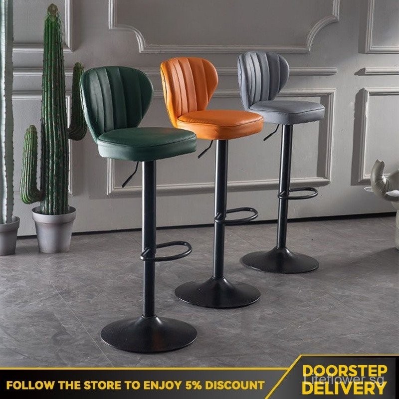 Light Luxury Bar Chairs Bar Chair Nordic Lift Rotating Simple Luxury ...