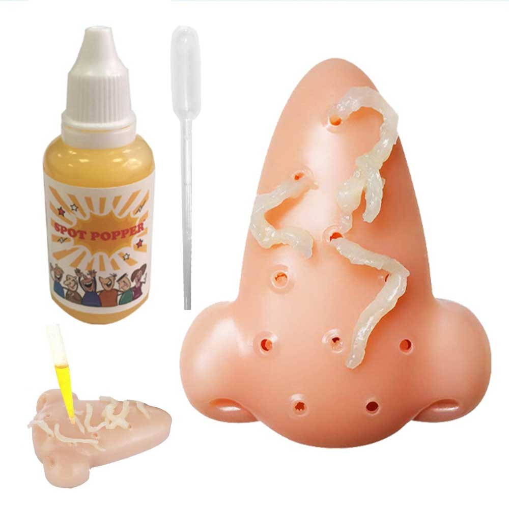 Pimple Popping Toy, Pimple Popper Toy Funny Nose Stress Relief Pimple ...