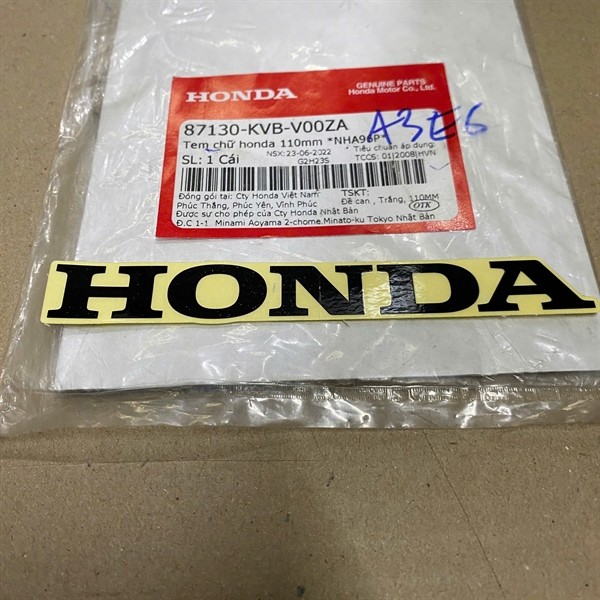 Honda lettering sticker for Click 110 (110mm) | Shopee Singapore