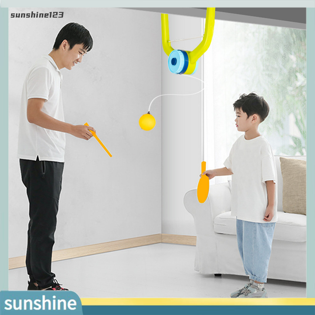 Door Jam Pingpong Starter Kit Adjustable Rope Ping Pong Trainer ...