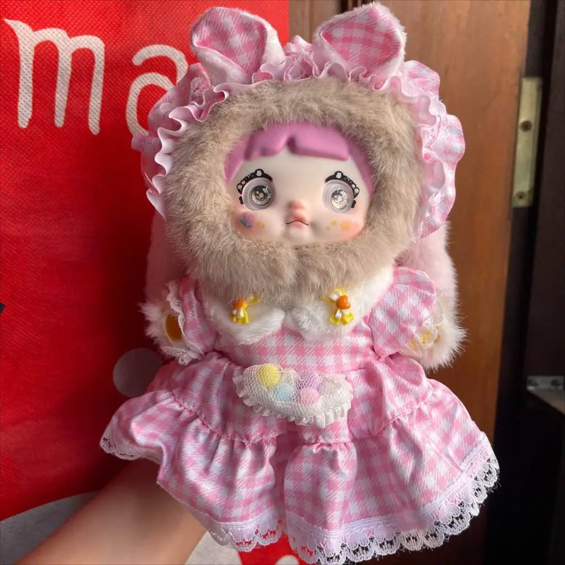 Nommi Doll Clothes Pink Plaid Dress for Nommi V2 | Shopee Singapore