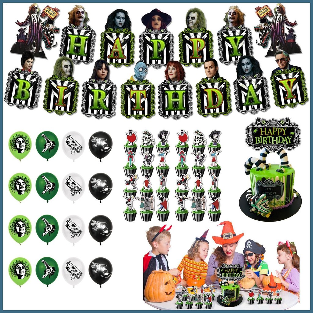 Horror Birthday Decorations Cake Toppers Horror Party Decorations ...