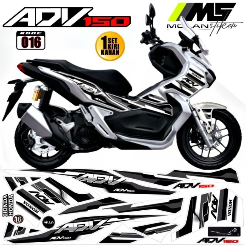 Decal Sticker Striping Variations Honda ADV 150 -style1Decal Sticker ...