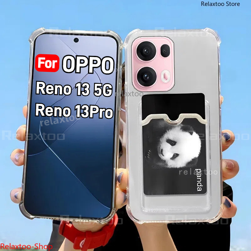 Reno13 Pro 5G Transparent Wallet Casing For OPPO Reno 13 Pro F 13Pro ...