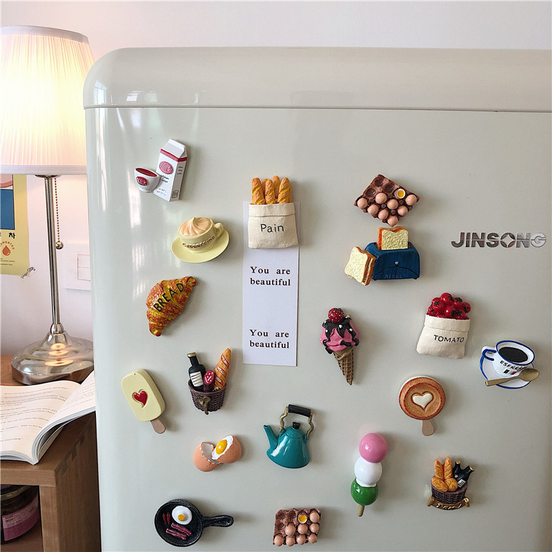 【Shipment Within 24 Hours‌】 Creative 3D Fridge Magnet Simulated Food ...