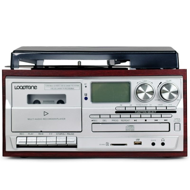[1.2Ten Thousand People Collection]Vinyl Record Player Retro Cassette ...