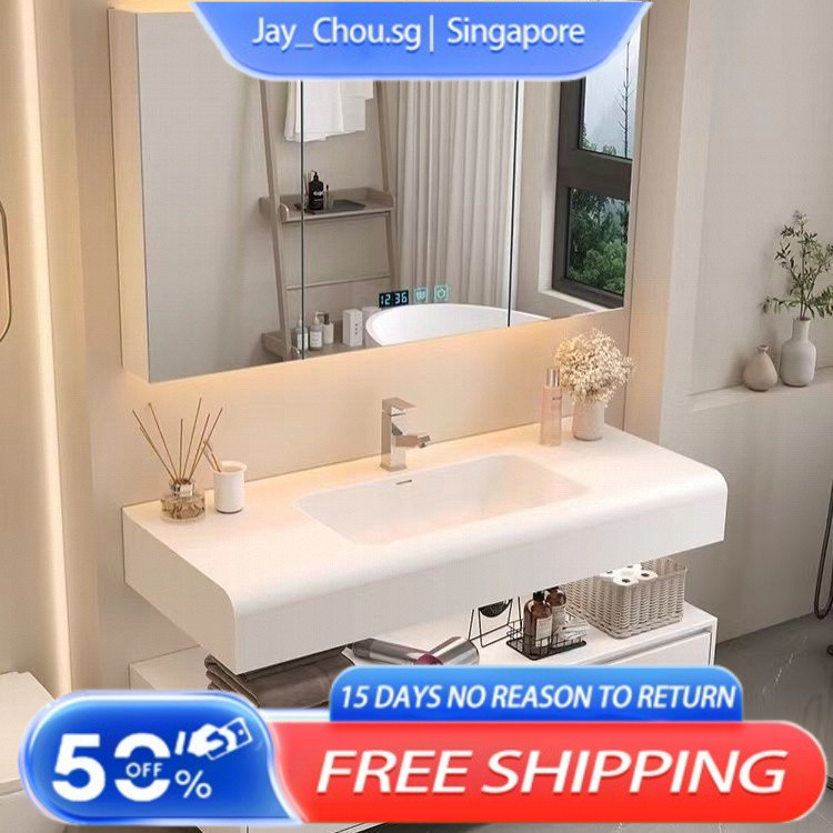 【SG Sellers】Vanity Cabinet Bathroom Cabinet Combination Modern Simple ...