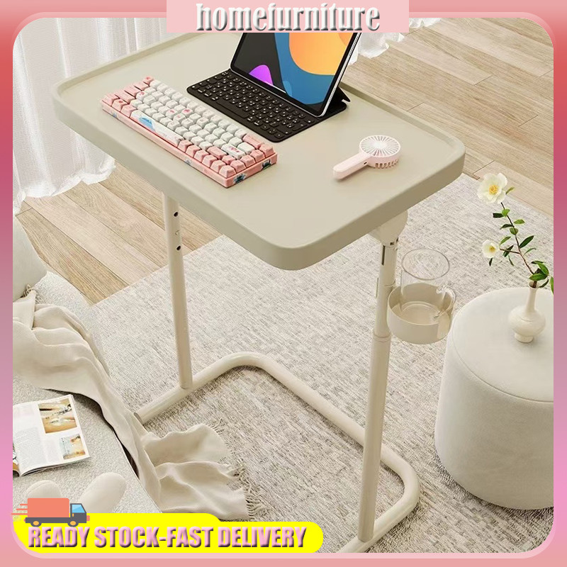 Nordic Adjustable Computer Desk Simple Side Table Movable Office Desk ...