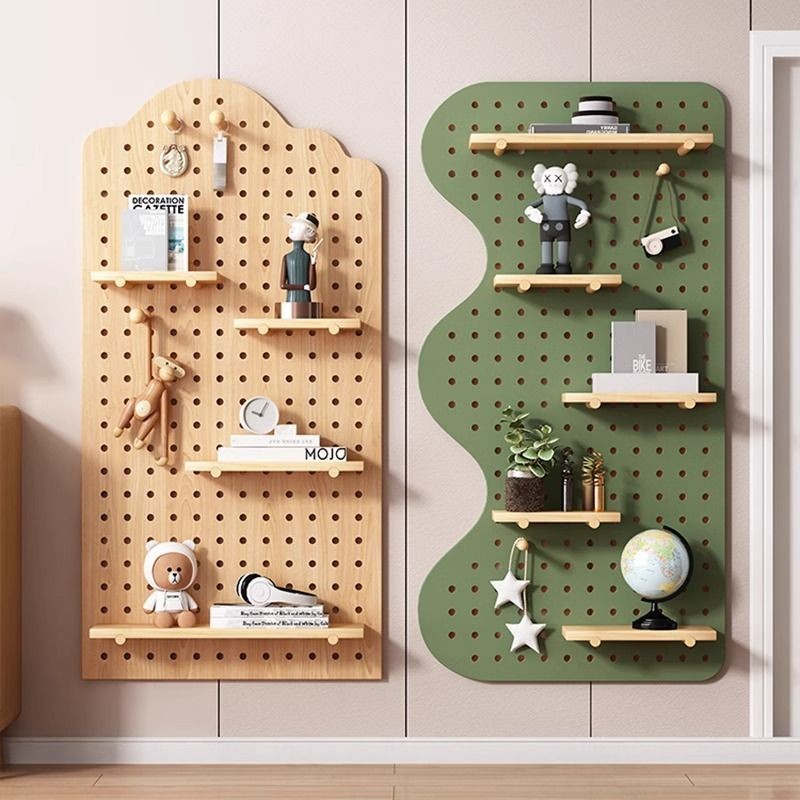 Wall Mounted Solid Wood Wire-Wrap Board Custom Entrance Wall Shelf ...