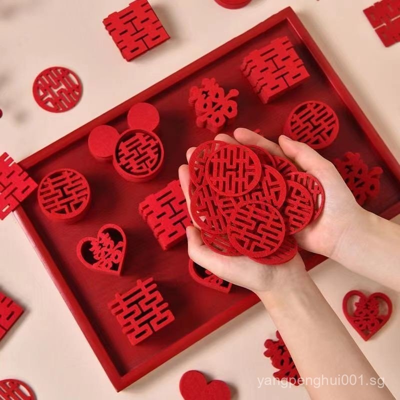 Small Xi Wedding Stickers Wedding Hand Throwing Xi Word Wedding ...