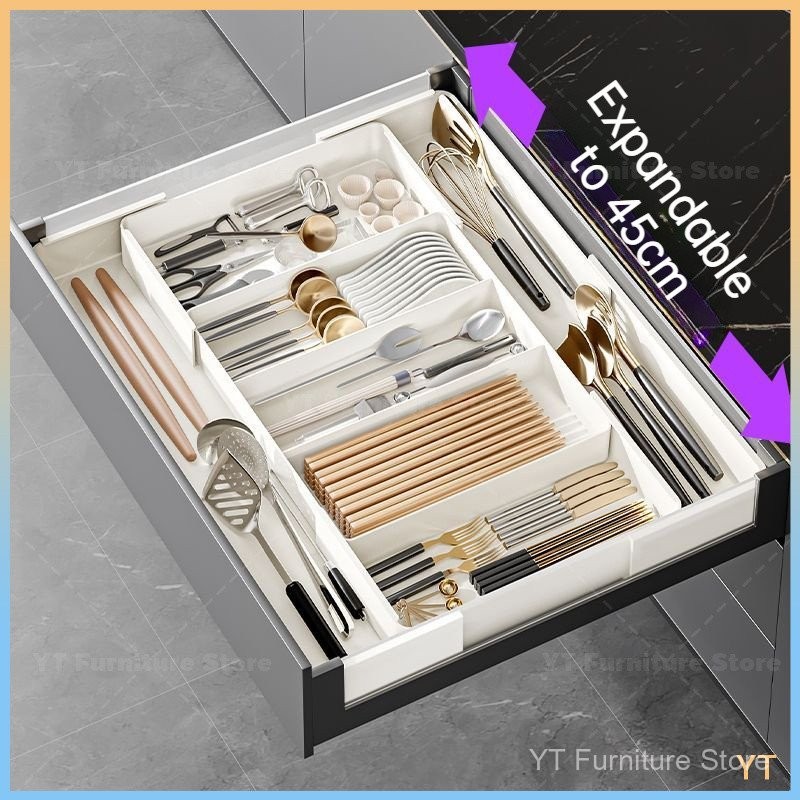 Expandable Cutlery Organizer Countertop Drawer Organization Desk ...