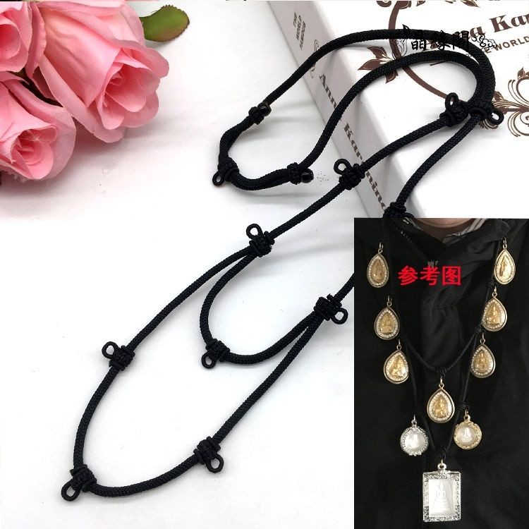 Thai Rope Amulet Chain Adjustable Length Single Hanging Two Hanging ...