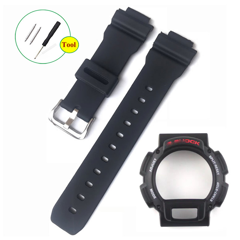 Resin Watch Band Watch Bezel Case Silicone Watch Strap for Casio ...