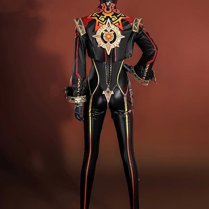 Genshin Impact Mavuika Cosplay Costume Wig Uniform Earrings Sunglasses ...