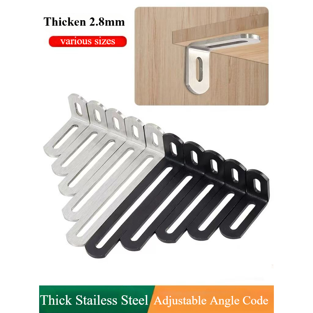 Metal Long Hole Adjustable Angle Code Racks Double Ended Movable Right ...